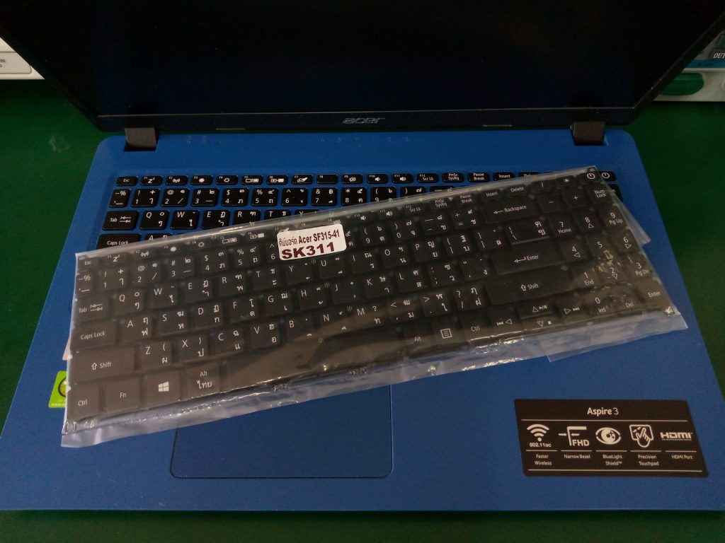 ACER A315-56 เปลี่ยน Keyboard - ศูนย์ซ่อมโน๊ตบุ๊คหล่มสัก
