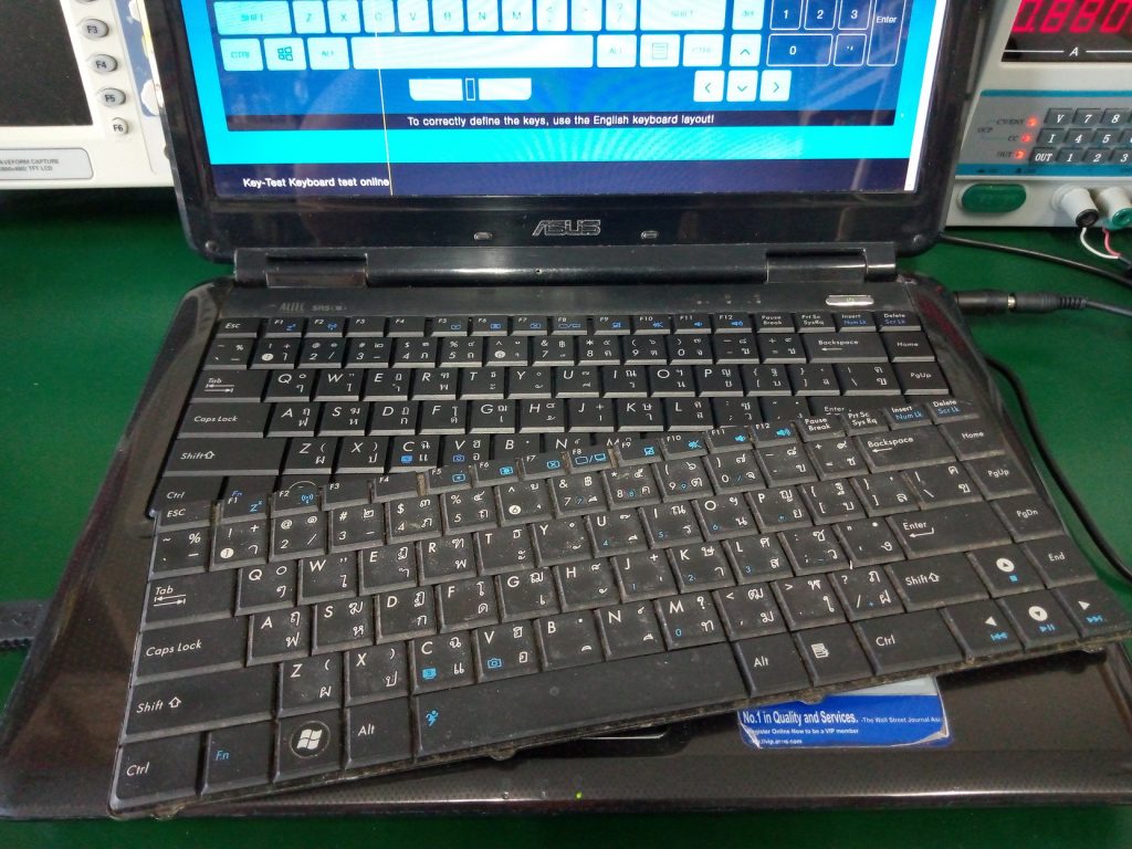 ASUS K40N เปลี่ยน Keyboard - ศูนย์ซ่อมโน๊ตบุ๊คหล่มสัก