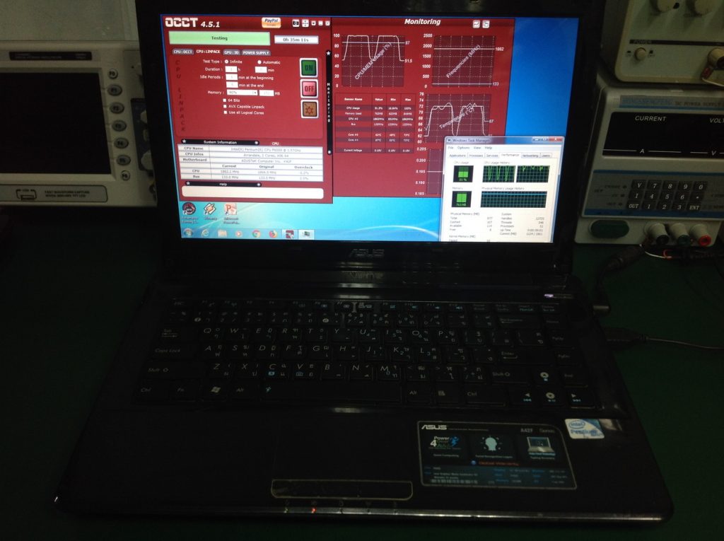 ASUS A42F เปิดไม่ติด - ศูนย์ซ่อมโน๊ตบุ๊คหล่มสัก