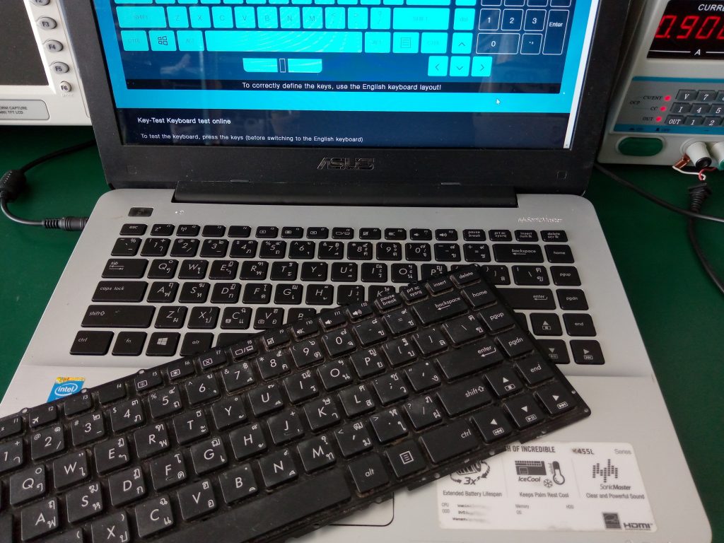 ASUS K455L เปลี่ยน Keyboard - ศูนย์ซ่อมโน๊ตบุ๊คหล่มสัก