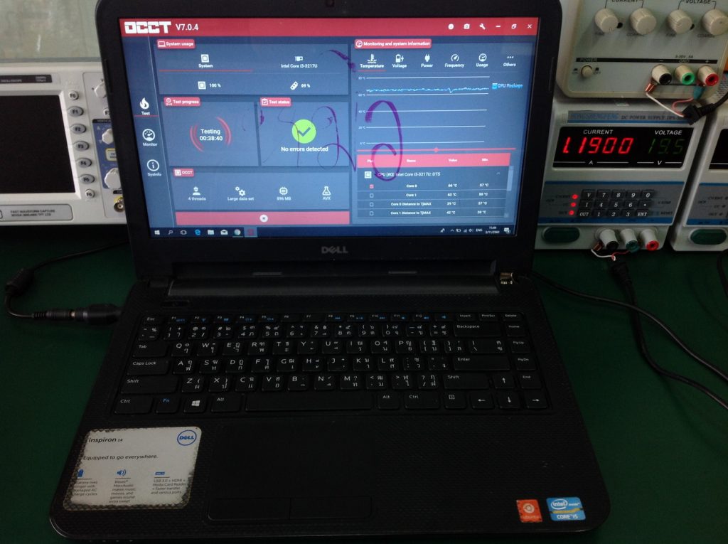 DELL 3421 อาการเปิดไม่ติด - ศูนย์ซ่อมโน๊ตบุ๊คหล่มสัก